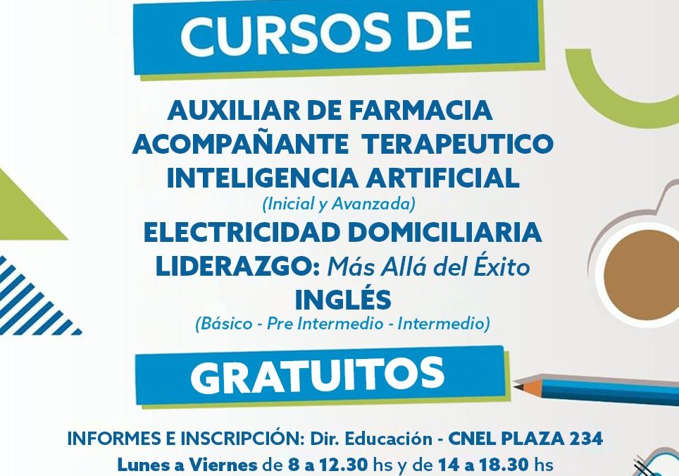 Están abiertas las inscripciones para los cursos gratuitos - Piramide Informativa